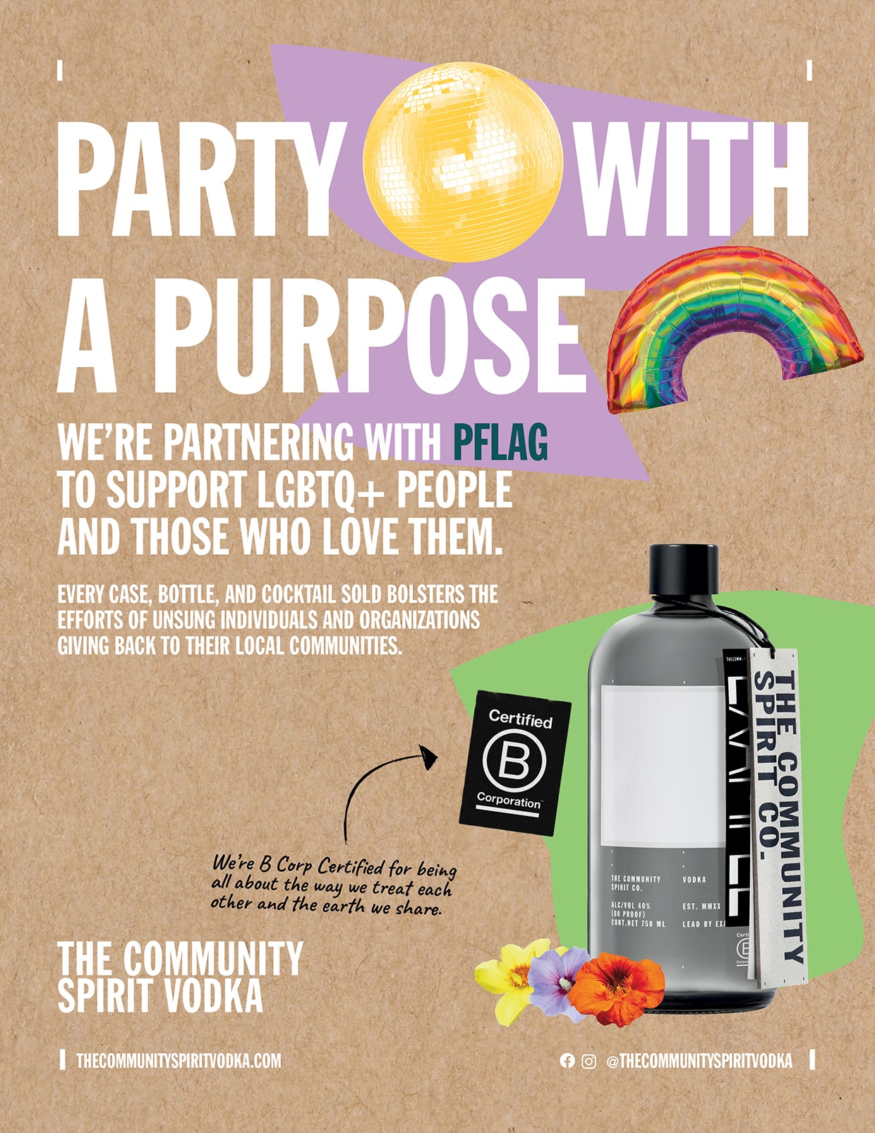 The Community Spirit Vodka Partners With Pflag To Support Pride - The ...